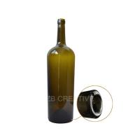 China Cork Closure Grand Reserve Empty Wine Glass Bottle 1500ml Bordeaux 920g 1937K-2B for sale