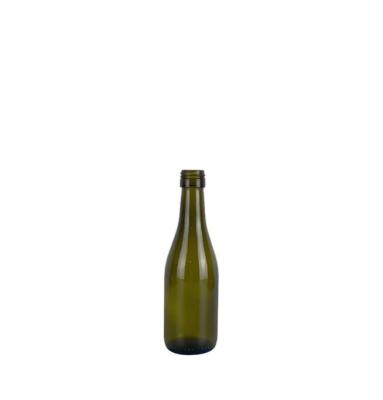 China 187ml Piccolo Slope Shoulder Burgundy Wine Bottles For Sale Single Serve 175g 2010S-1 for sale