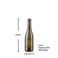 China Screw Cap Burgundy Wine Bottle 375ml Demi Slope Shoulder Pinot Noir 290g 2327S for sale