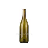 China Classic Slope Shoulder Burgundy Glass Bottle Cork Top 750ml For Pinot Noir 560g 2709K-2 for sale