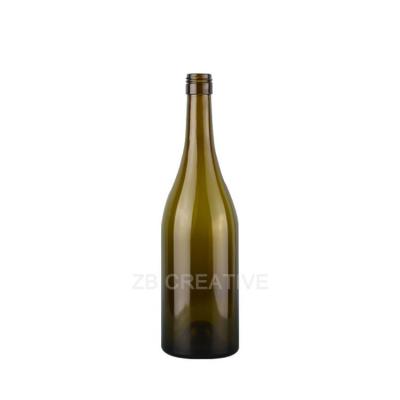China 750ml Premium Slope Shoulder Burgundy Wine Bottle  Screw Top For Fine Wine 525g 2709S-2 for sale