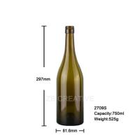 China Premium Slope Shoulder Burgundy Wine Bottle Screw Cap 750ml Fine Wine 525g 2709S-2 for sale