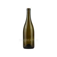 China Prestige Glass Burgundy Wine Bottle 750ml Cork Top For Reserve Wine 600g 2745K for sale
