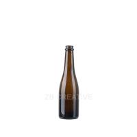 China Antique Green Flint Heavy Demi Champagne Glass Bottles 375ml For Sparkling Wine 400g 3313P-2 for sale