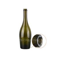 China 750ml Champagne Glass Bottles Sparkling Wine Champagne Neck 700g 3736P for sale