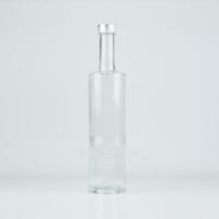 China Screw Cap Crystal Glass Alcohol Bottle Brandy Storage Container 620g 700ml CY-889A for sale