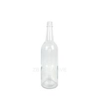 China 750ml High White Vodka Glass Bottles Screw Top For Alcohol Packaging 480g CY-847 for sale