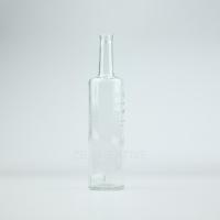 China Flint Cork Top Empty Glass Liquor Bottles 750ml For Vodka 520g CY-855 for sale