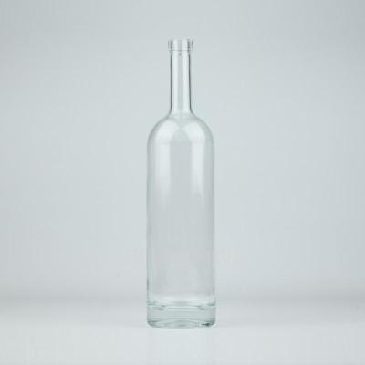 China 1000ml Flint Liquor Customised Vodka Bottle Cork Top For Vodka 850g CY-1029 for sale