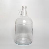 China 3000ml Crystal White Gallon Glass Bottle Screw Top For Vodka 1250g CY3000-1447A for sale