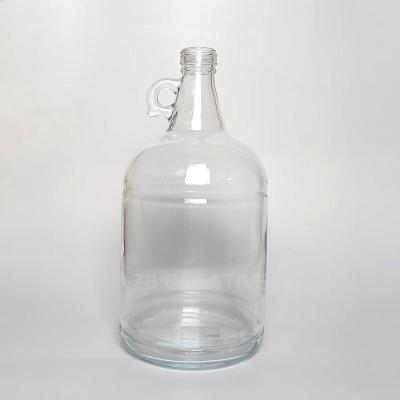China 3000ml Crystal White Gallon Glass Bottle Screw Top For Vodka 1250g CY3000-1447A for sale