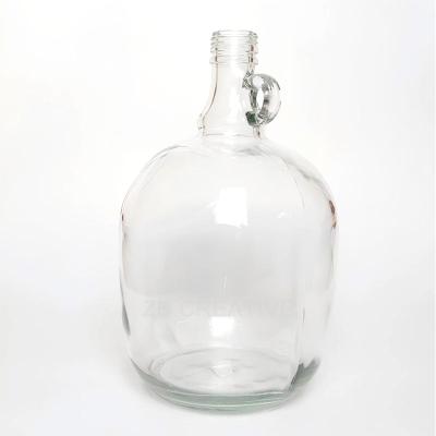 China 3000ml  Custom Vodka Bottle Gallon Glass Bottle Screw Top For Alcohol Container 1280g CY3000-1447B for sale