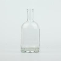 China Flint 375ml Liquor Bottle Cork Top Glass Bottle For Gin 420g CY-761 for sale