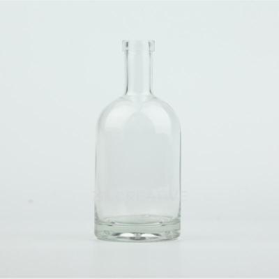 China Flint 375ml Liquor Bottle Cork Top Glass Bottle For Gin 420g CY-761 for sale