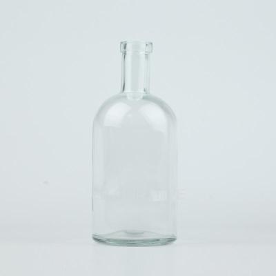China High White 750ml Glass Liquor Bottles  Cork Top For Rum 520g CY-836 for sale