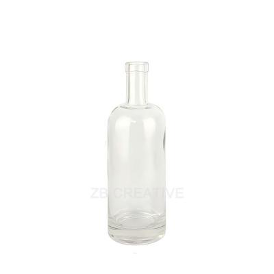 China OEM ODM Rum Glass Liquor Bottles Cork Top 650g 25oz CY-1018 for sale