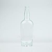 China Cork Top Custom Tequila Bottles 650g 750ml Crystal White Bulk Empty Wine Bottles CY-841 for sale