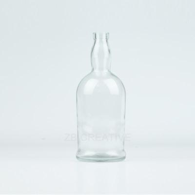 China 750ml Flint Liquor Tequila Glass Bottle Cork Top For 520g CY-864 for sale