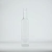 China 500ml High White Glass Whisky Bottle With Cork Top For Premium Spirits Packaging 520G CY-777 for sale