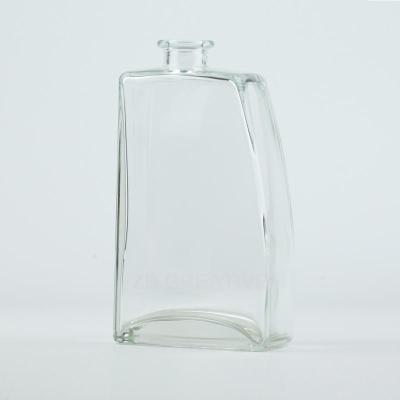 China White Whiskey Crystal Glass Bottle 750ml Cork Top For Spirits 825g CY-838 for sale