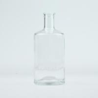 China 700ml Crystal White Glass Liquor Bottles Cork Top For Whisky 550g CY-839 for sale