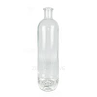 China 1000ml White Liquor Whisky Glass Bottle Crystal Cork Top  850g CY-1030 for sale