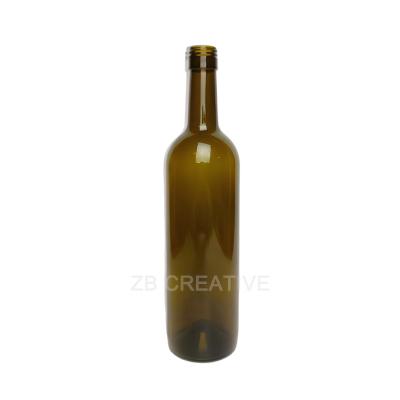 China Modern Bordeaux Empty Glass Bottles 750ml Screw Top For Ready To Drink Wine 400g 1702S-7A for sale