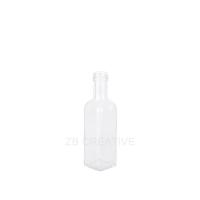 China 100ml Mini Marasca Square Glass Bottle Screw Cap Olive Oil Container 125g 6643S for sale