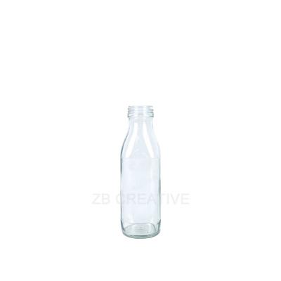 China Flint 250ml Dorica Bottle Round Glass Bottle Screw Top For Olive Oil 160g 7253S for sale
