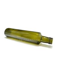 China Antique Green Flint Round Dorica Bottle 500ml Screw Cap Empty Olive Oil 380g 7420S for sale