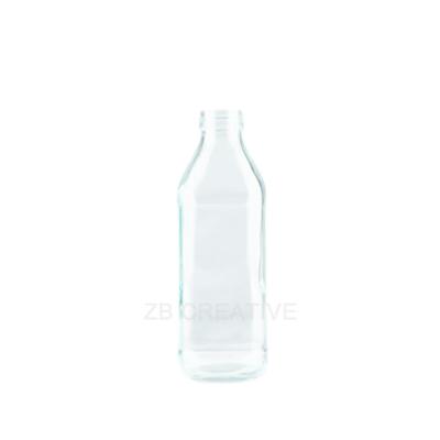 China 500ml Flint Dorica Glass Bottles Round Screw Top For Olive Oil 258g 7454S for sale