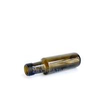 China 125ml Antique Green Flint Mini Dorica Round Glass Bottle Screw Cap Olive Oil 170g 7651S for sale