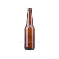 China Craft Brew 295g 330ml Flint Amber Beer Glass Bottles Crown Top CY-310 for sale