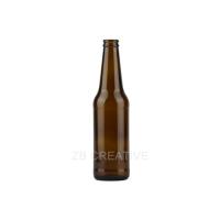 China Amber Emerald Green 12 Oz Glass Beer Bottles Crown Cap 276g CY-321 for sale