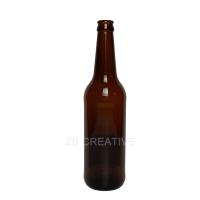 China Crown Top Glass Beer Bottles Bulk 500ml Amber Flint  For Craft Brew 420g CY-506 for sale
