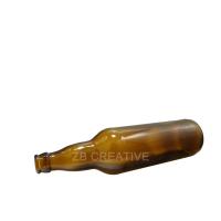 China 650ml Amber Beer Bottle Flint Glass Lager Crown Cap Craft Brew Container 495g CY-601 for sale