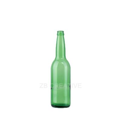 China 620ml Emerald Green Wholesale Glass Beer Bottles For Beer 480g CY-605 for sale