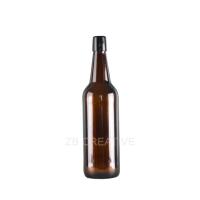 China Logo Embossing Beer Glass Bottle 750ml Swing Top Bottles 550g CY-702 for sale