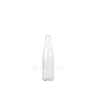 China 220ml Flint Glass Beverage Bottle Crown Top For Soda 300g CY-821 for sale