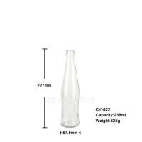 China 238ml Flint Glass Beverage Bottle Refillable Sparkling Drink Packaging CY-822 for sale