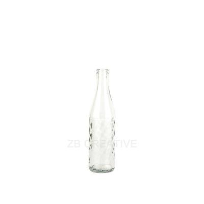 China 250ml Flint Glass Beverage Bottle Crown Top For Soda 310g CY-826 for sale