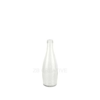 China Glass Beverage Bottle 330ml Flint  Screw Top 270g Glass Juice Bottles Wholesale CY-827 for sale