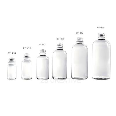 China 5ml-100ml Transparent/Amber/Green/Blue Glass Essential Oil Bottle Screw Top 22g-88g CY909-CY915 for sale