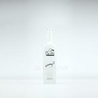 China 750ml Custom Glass Bottle Flint Frosted Glass Liquor Bottle with Cork Top for Premium Spirits Packaging for sale