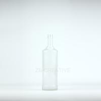 China 1000ml Custom Frosted Glass Liquor Bottle Screw Top Premium Spirits Packaging for sale