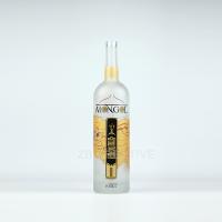 China 1000ml Custom Shape Flint Luxury Liquor Glass Bottle with Cork Finish for sale