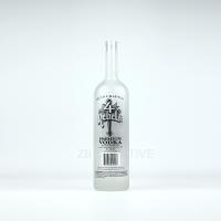 China Flint 1000ml Custom Shape Luxury Glass Liquor Bottle Cork Finish Premium Spirits for sale
