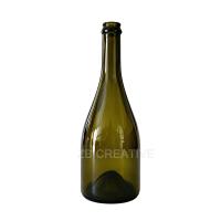 China 750ml Antique Green Champagne Glass Bottle Champagne Neck Wine 630g 3761P-1A for sale
