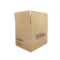 China Watermark Printed B-Flute Corrugated Carton Box 200g Kraft Liner Board Glass Bottle Bulk Shipping for sale