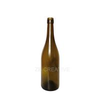 China Antique Green Flint Eco Light Burgundy Glass Bottle Screw Cap 750ml 405g 2709S-7A for sale